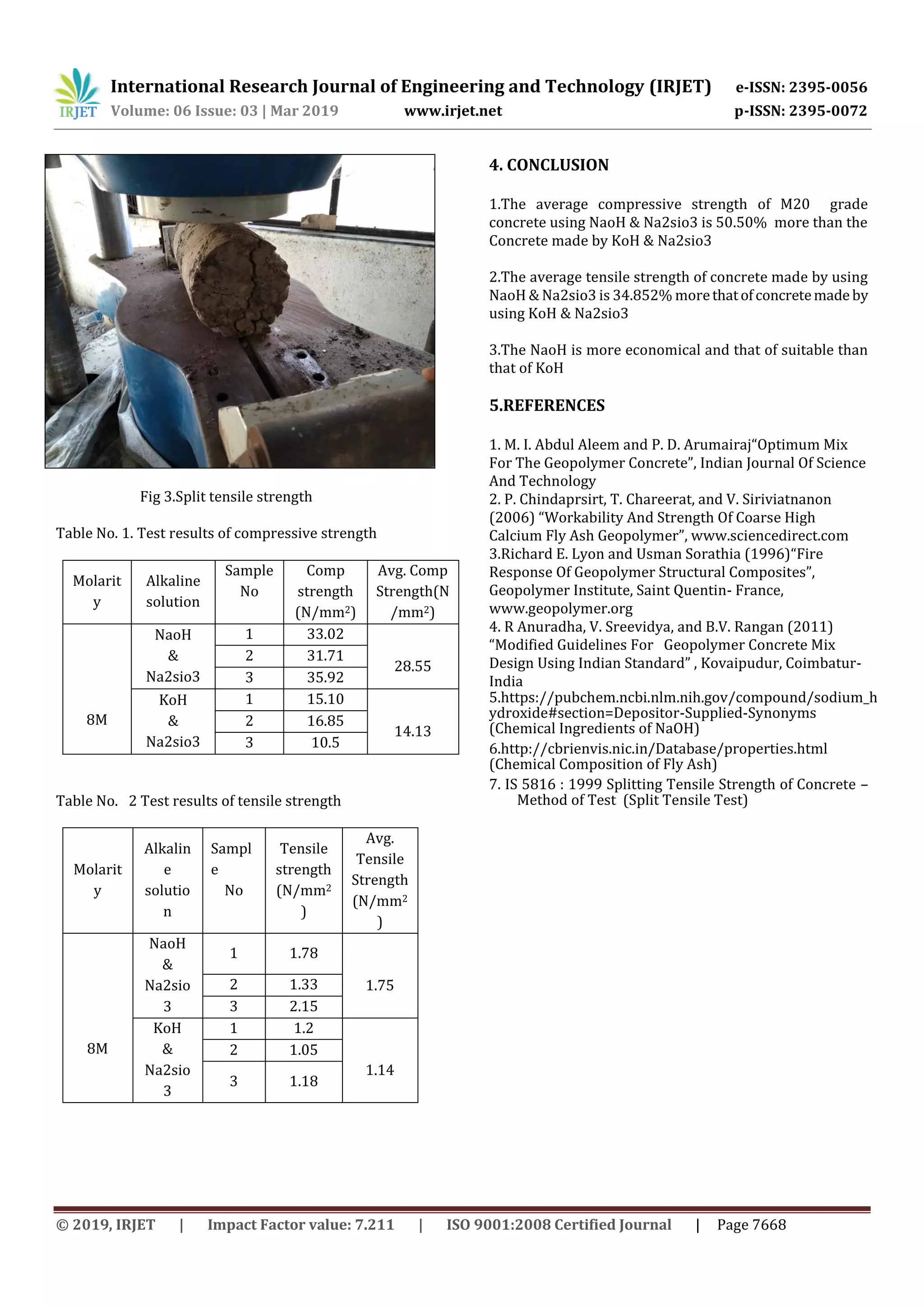 IRJET- Analysis of strength Characteristic of Concrete using Vernacular ...