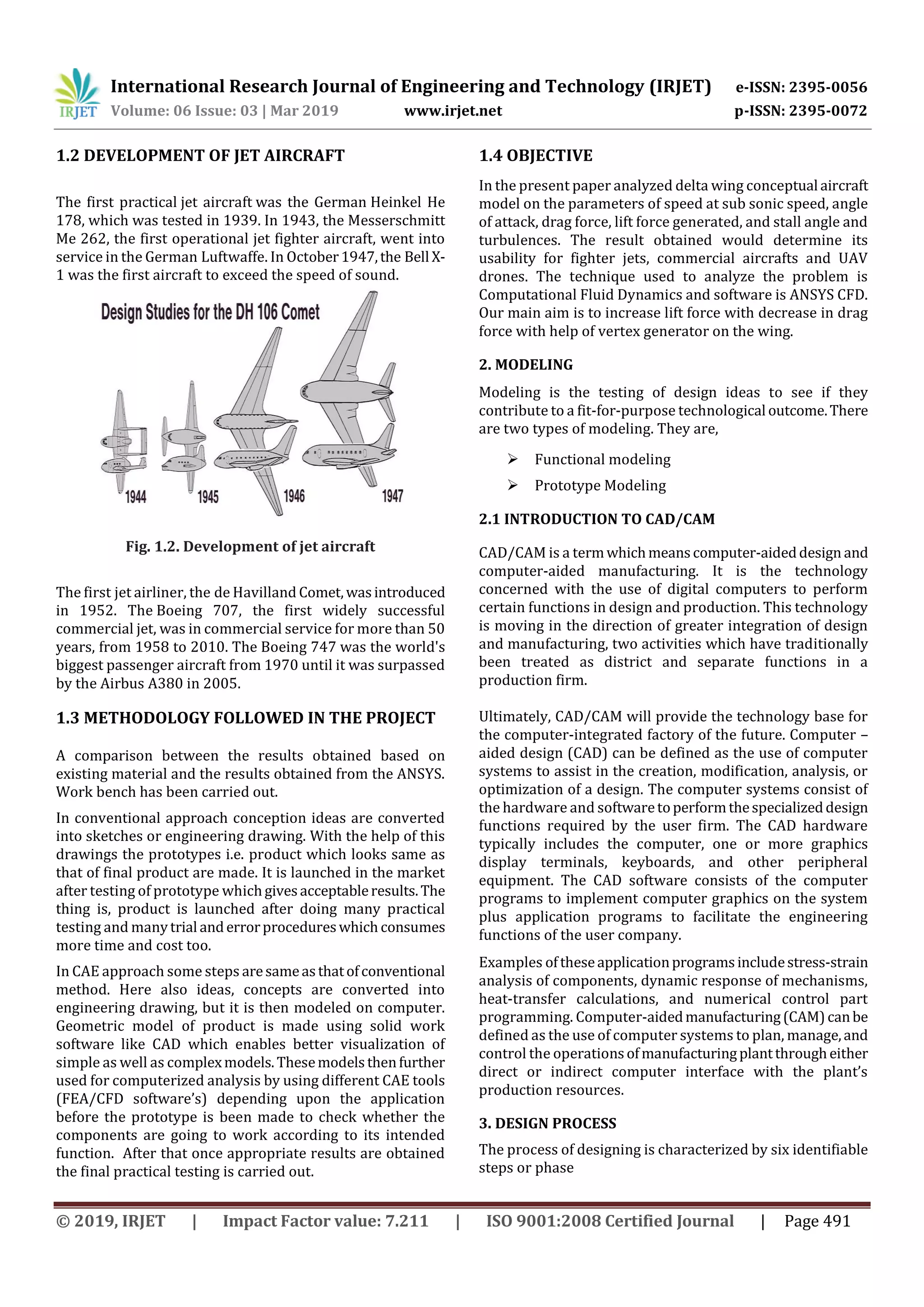 Irjet Flow Simulation For Aircraft Using Computational Fluid Dynamics