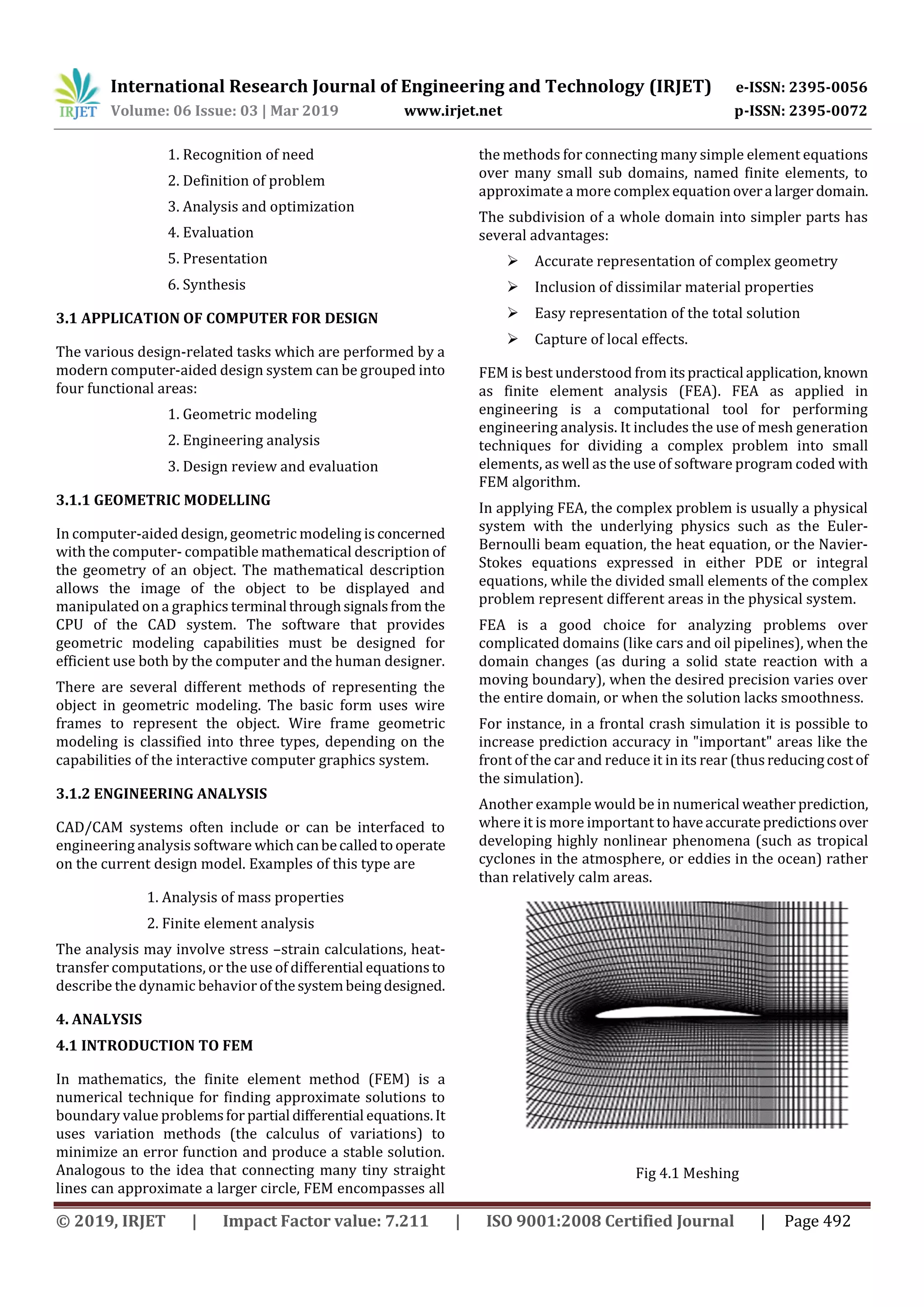 Irjet Flow Simulation For Aircraft Using Computational Fluid Dynamics