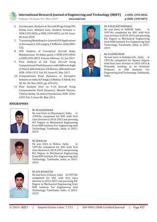 IRJET- Flow Simulation for Aircraft using Computational Fluid Dynamics | PDF | Aviation Industry ...