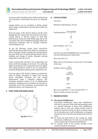 IRJET- Use of Casting Simulation for Yield Improvement. | PDF