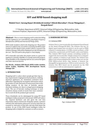 IRJET- IOT and RFID based shopping mall | PDF