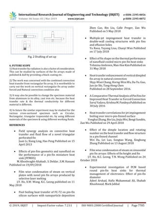 IRJET- Effect of Pin Fin Geometry on Performance of Heat Sink | PDF