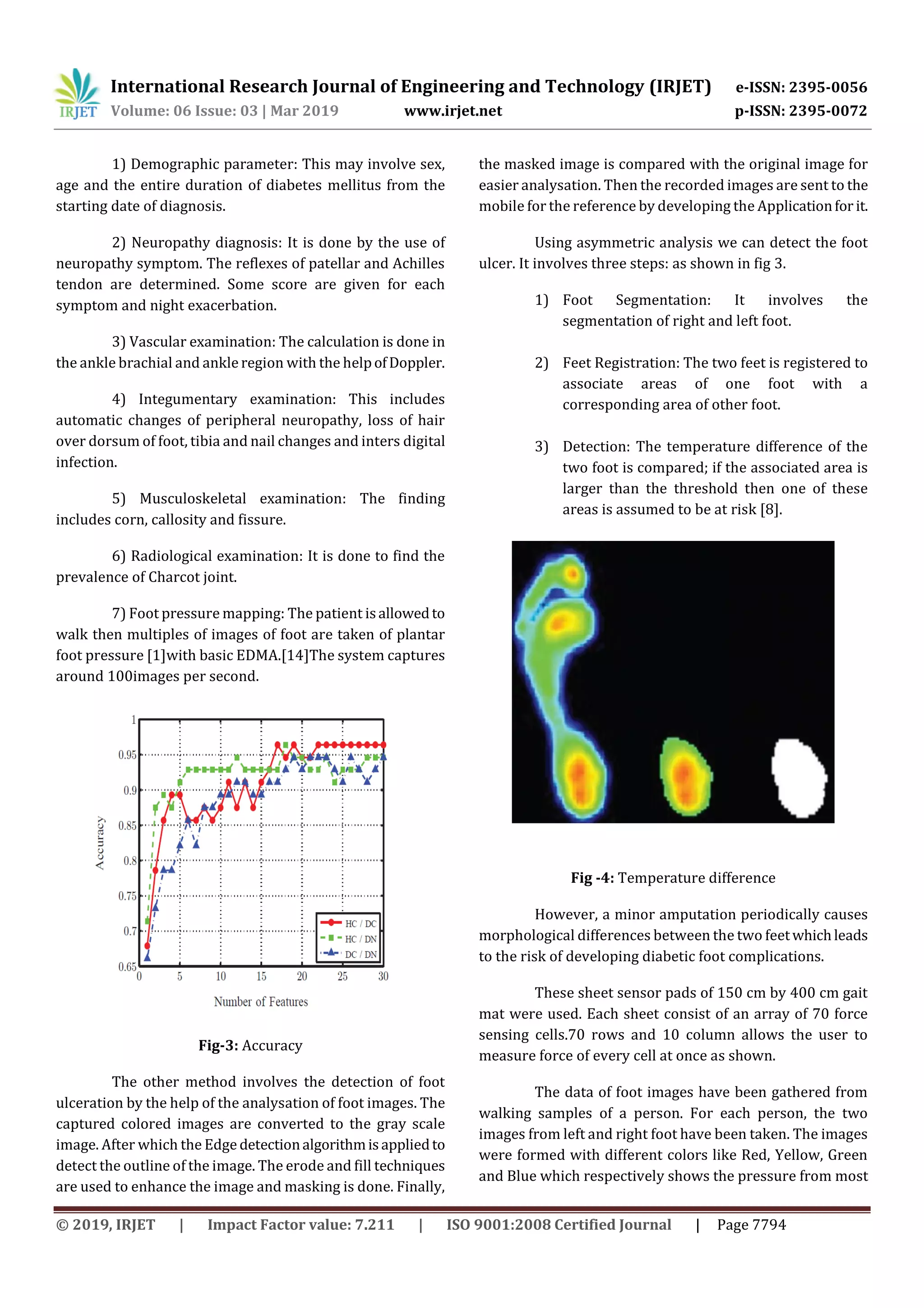 IRJET- Identification and Analysis of Foot Ulceration using Load Cell Technique | PDF
