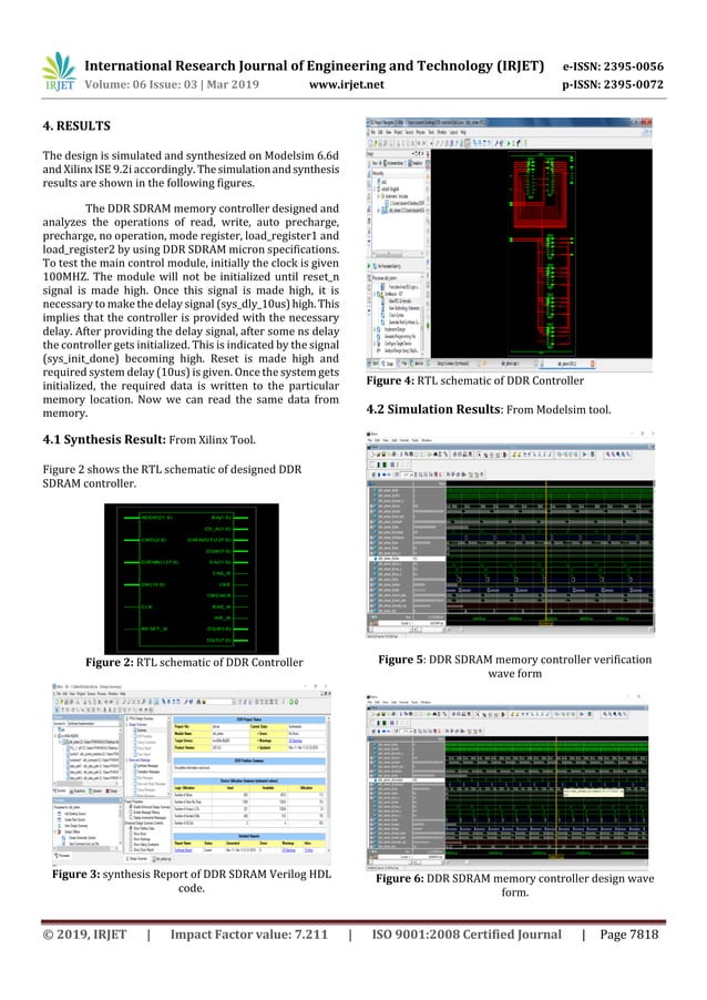 IRJET- Design And VLSI Verification of DDR SDRAM Controller Using VHDL ... IRJET- Design And VLSI Verification of DDR SDRAM Controller Using VHDL ...
