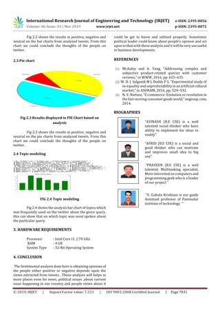IRJET- Sentimental Analysis from Tweets to Find Positive, Negative ...