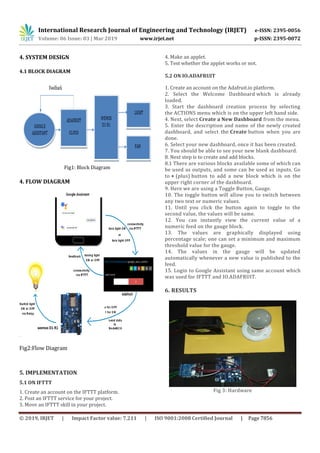 IRJET- Smart Home using Google Assistant (IFTTT) | PDF | Computing | Technology & Computing