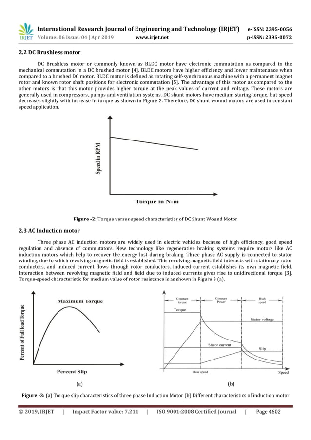 IRJET- Comparative Study of using Different Electric Motors for EV ...