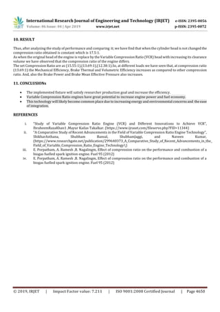IRJET- To Design and Study the Performance Analysis of Single Cylinder Diesel Engine with ...