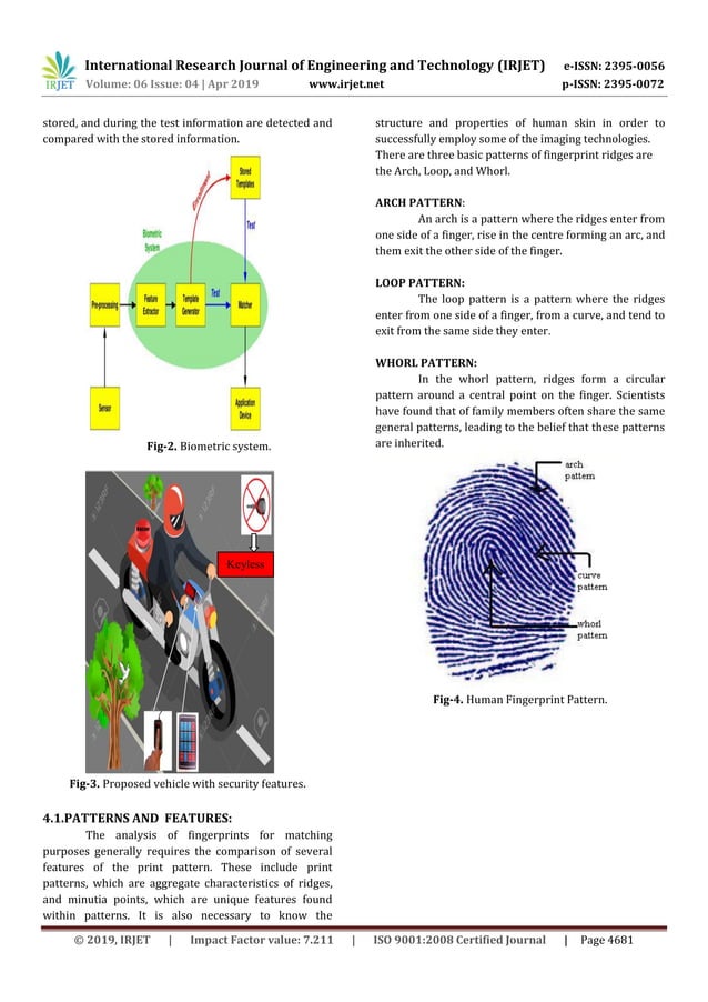 IRJET- Biometric Vehicle Starter and Security | PDF | Auto Safety ...
