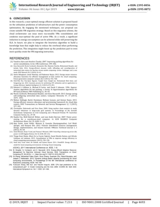 IRJET- A Statistical Approach Towards Energy Saving in Cloud Computing | PDF