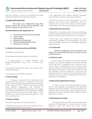 IRJET- Personal Monitoring of Blood Pressure using Android Smart Phones | PDF