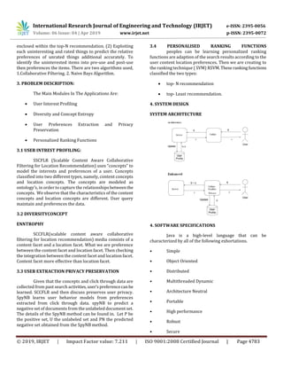 IRJET- Scalable Content Aware Collaborative Filtering for Location Recommendation | PDF | Search ...