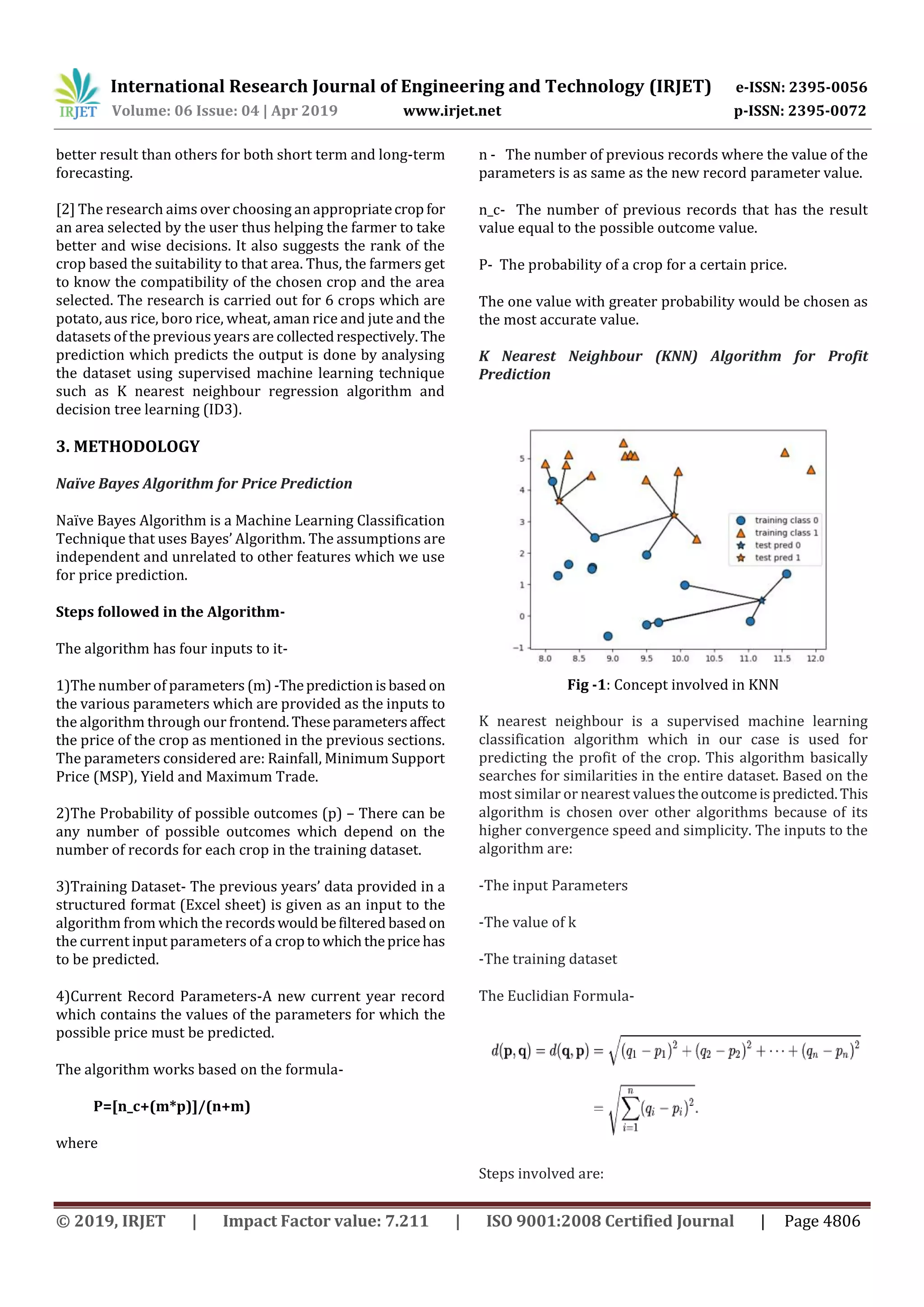 IRJET- Crop Price Forecasting System using Supervised Machine Learning Algorithms | PDF