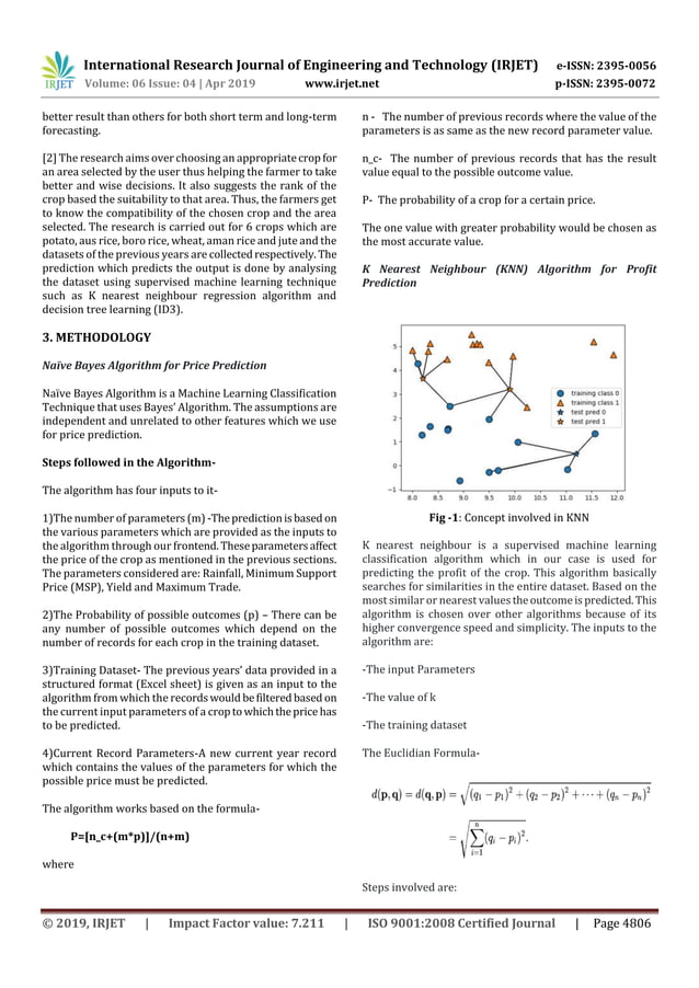 IRJET- Crop Price Forecasting System using Supervised Machine Learning Algorithms | PDF