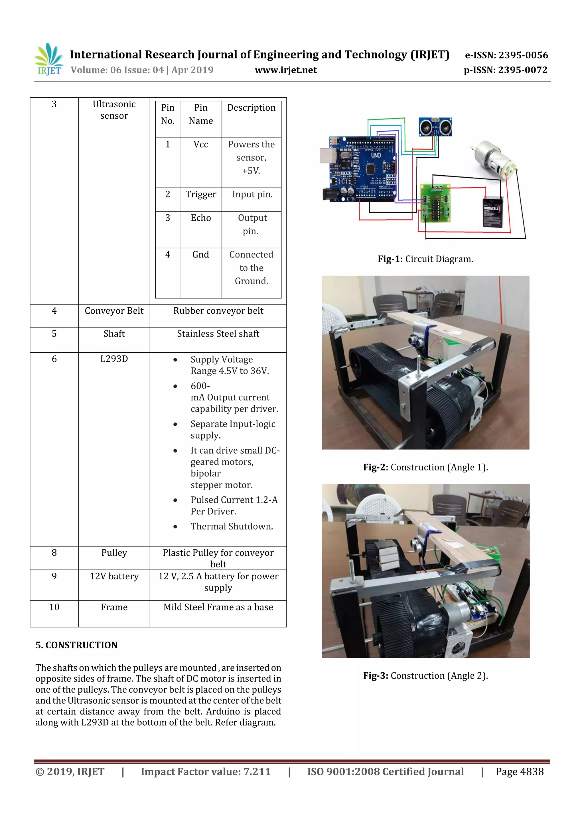 Irjet Object Sorting Machine Using Arduino Uno Pdf 9064
