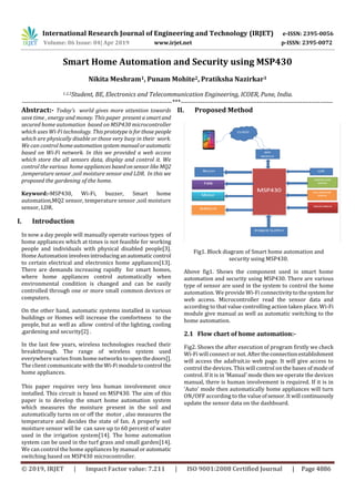 IRJET- Smart Home Automation and Security using Msp430 | PDF