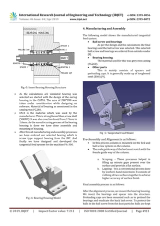IRJET- Design, Development and Manufacturing of Tangential Feed for a ...