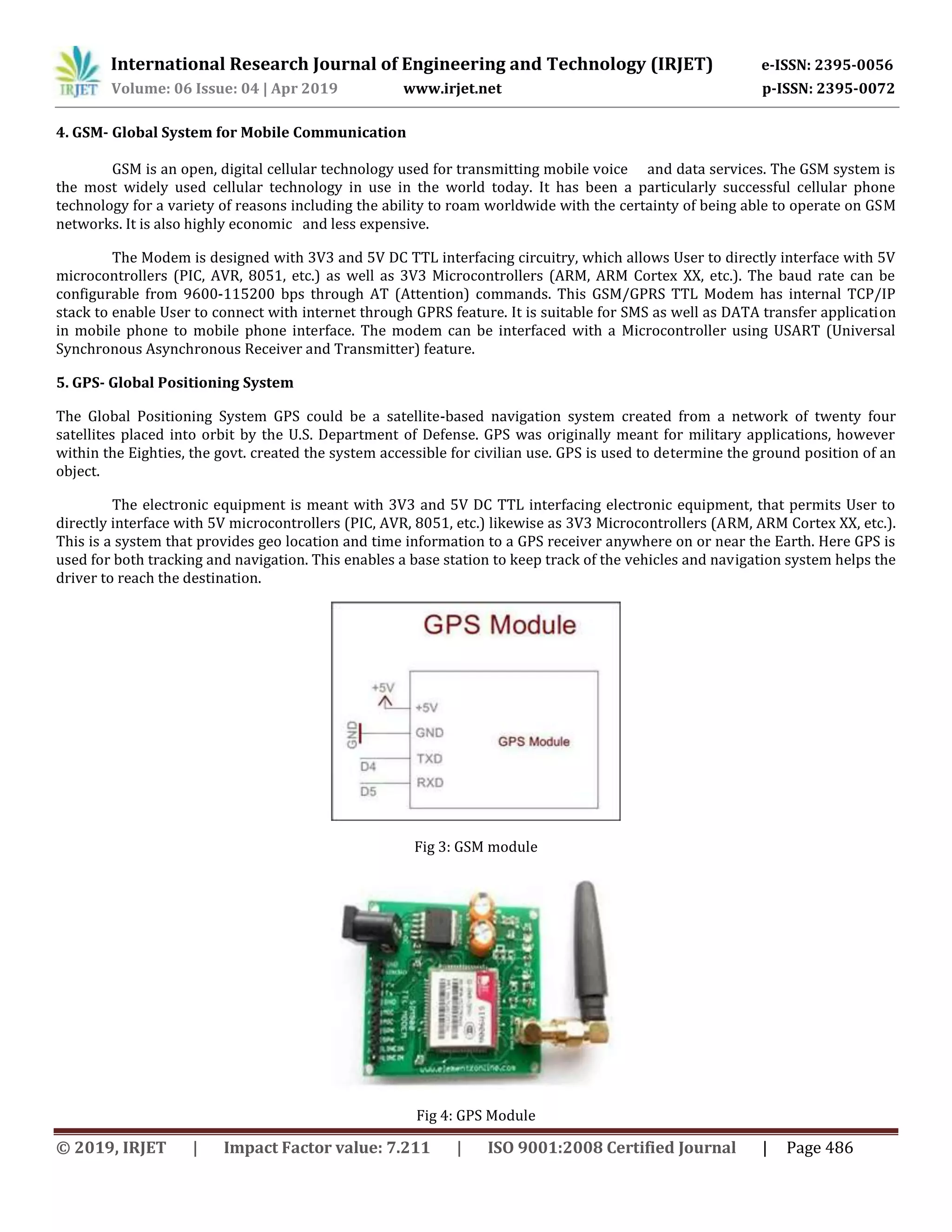 IRJET- Automatic Vehicle Accident Detection and Messaging System | PDF