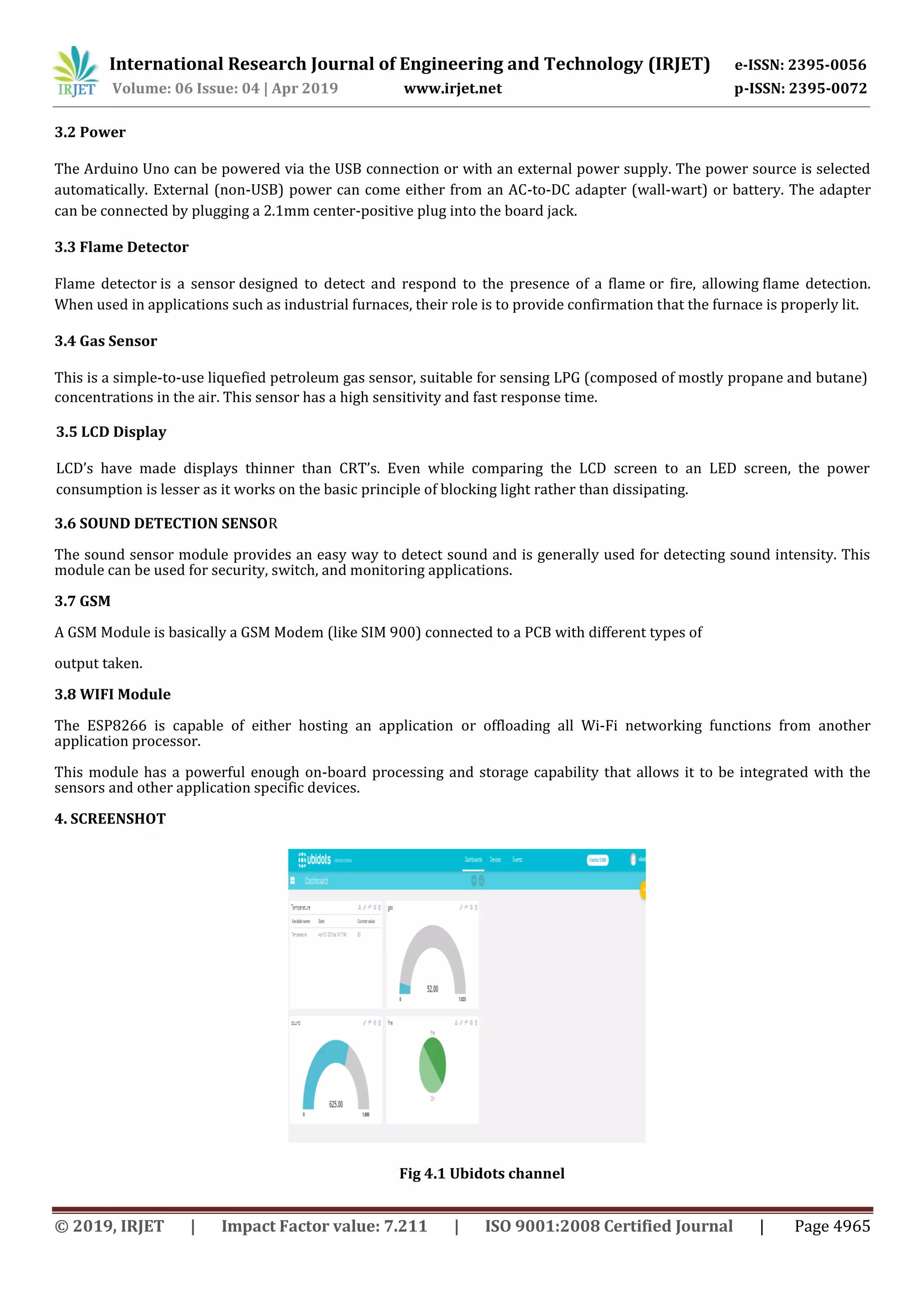 Irjet Forest Fire Detection And Alerting System Pdf