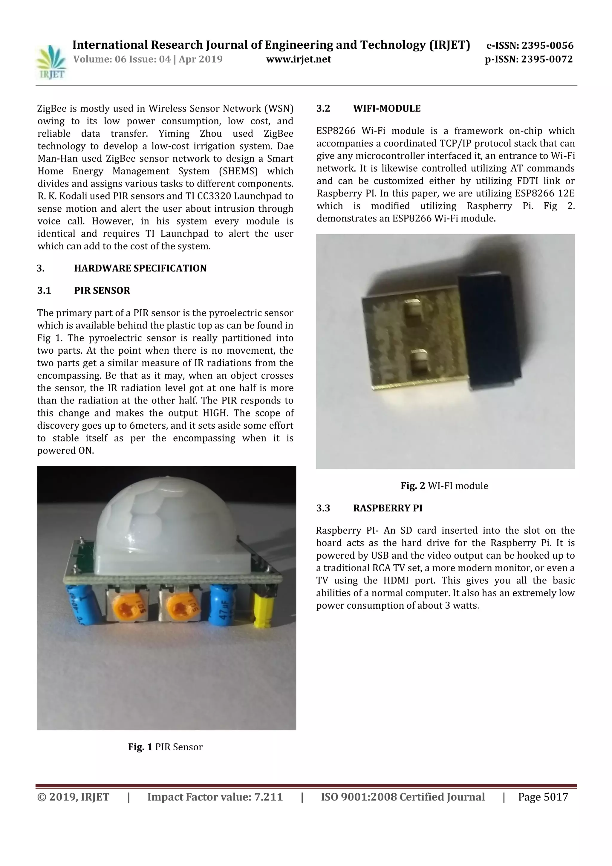 Irjet Iot Based Intrusion Detection And Tracking System Pdf
