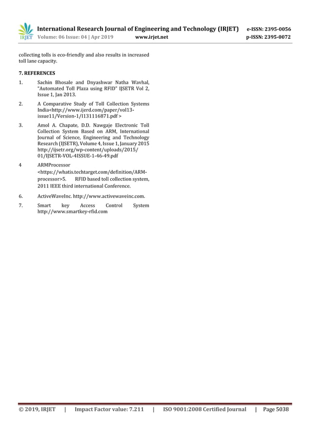 IRJET- Automated Tollgate System Using Online Payment And Image Processing | PDF