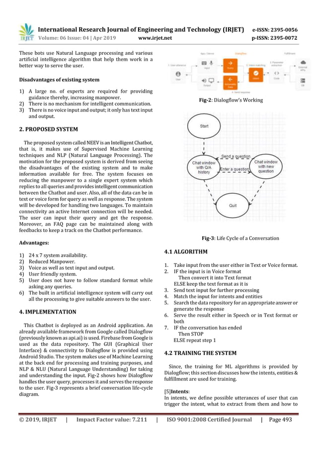IRJET- NEEV: An Education Informational Chatbot | PDF