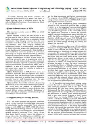 IRJET- Energy Efficient Secure Communication in Wireless Sensor Networks: A Survey | PDF