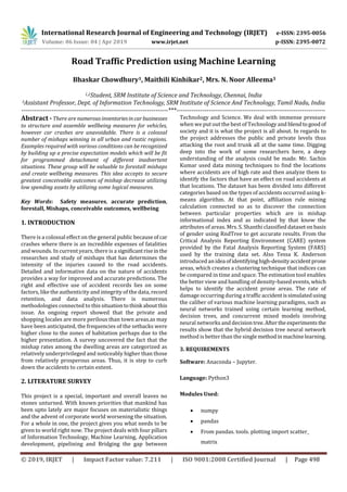 IRJET- Road Traffic Prediction using Machine Learning | PDF