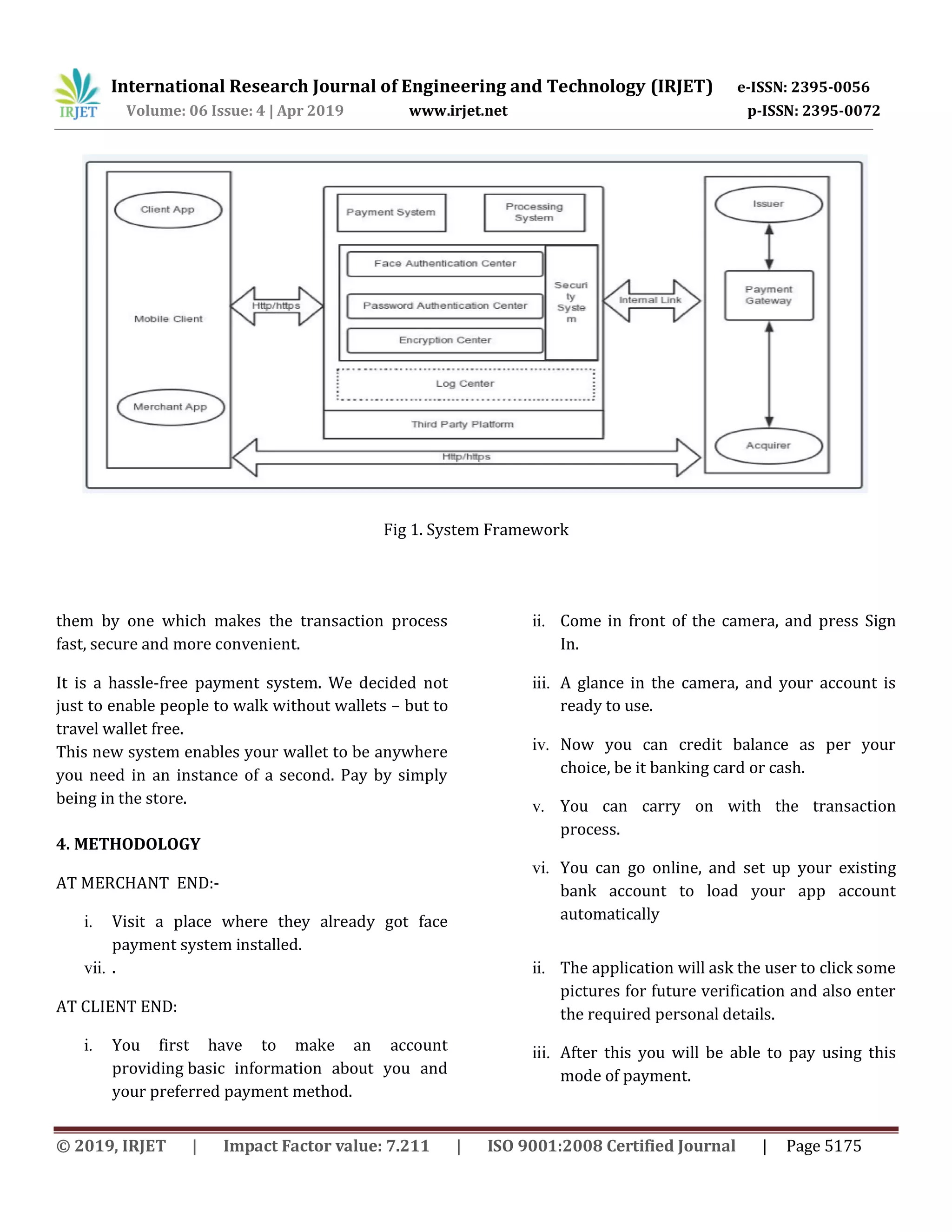 IRJET- A Mobile Payment System Based on Face Recognition | PDF