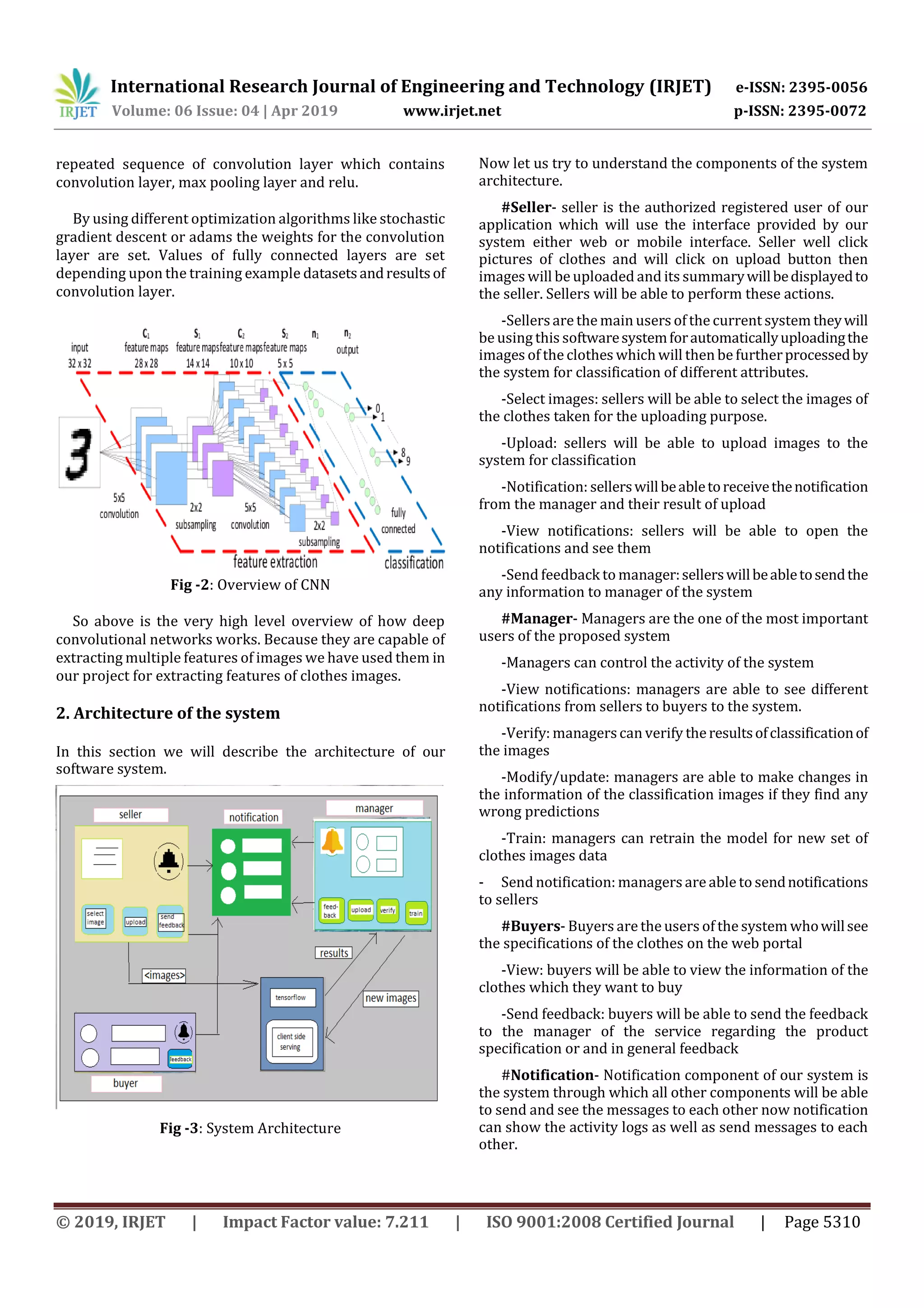 IRJET- Automatic Detection of Characteristics of Clothing using Image Processing and Machine ...
