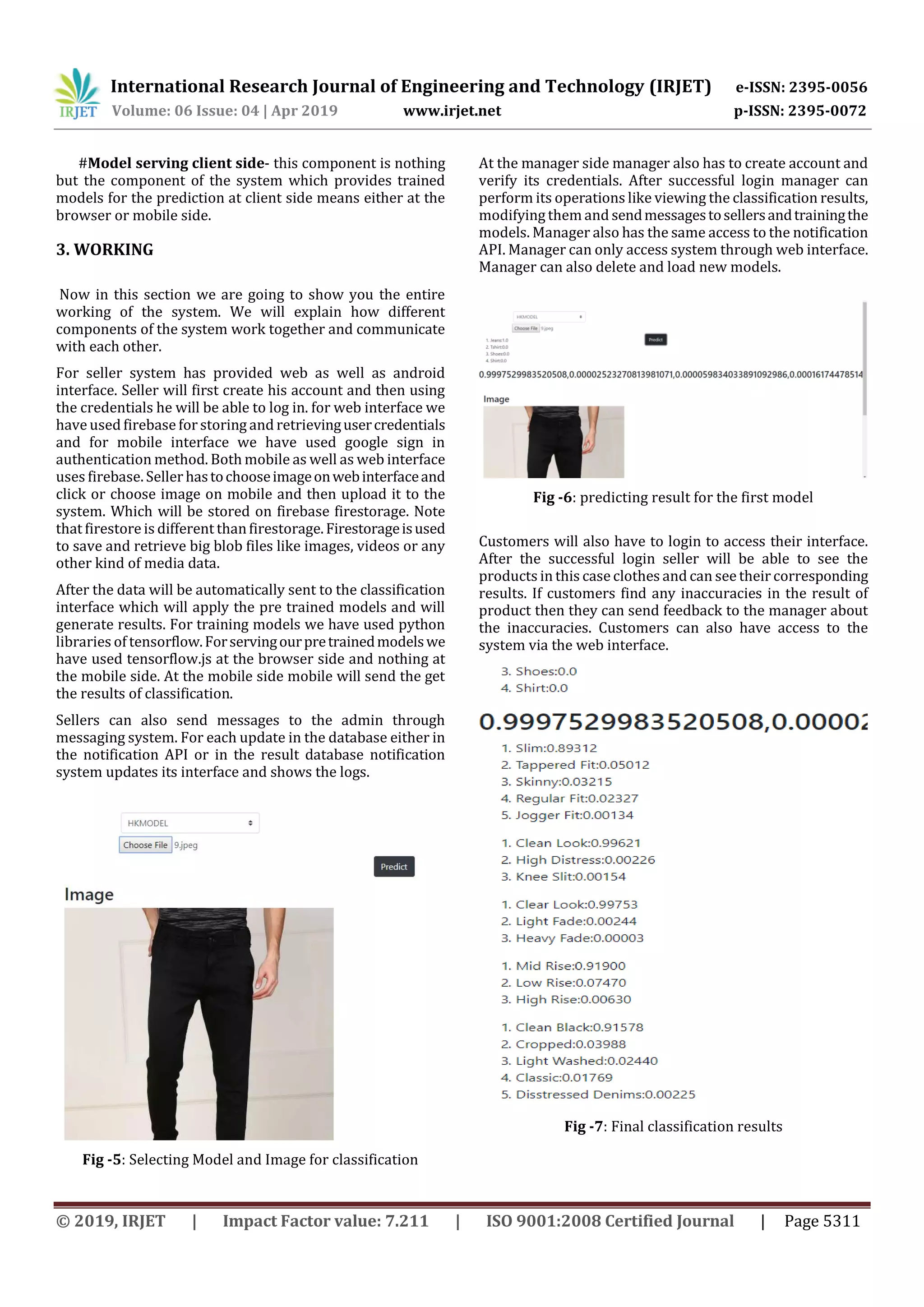 IRJET- Automatic Detection of Characteristics of Clothing using Image Processing and Machine ...