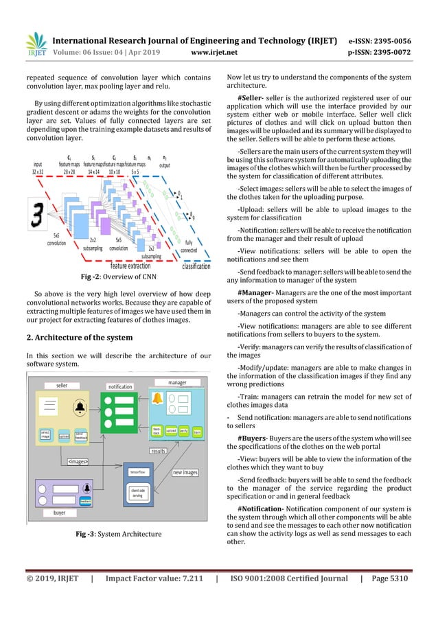 Irjet Automatic Detection Of Characteristics Of Clothing Using Image