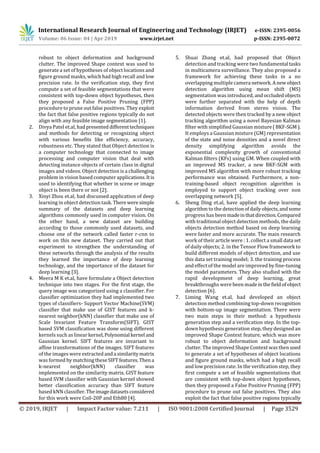 IRJET- Comparative Analysis of Video Processing Object Detection | PDF