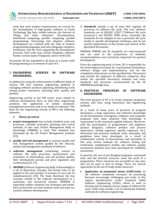 IRJET- Scientific-Theoretical Basics of Software Engineering | PDF