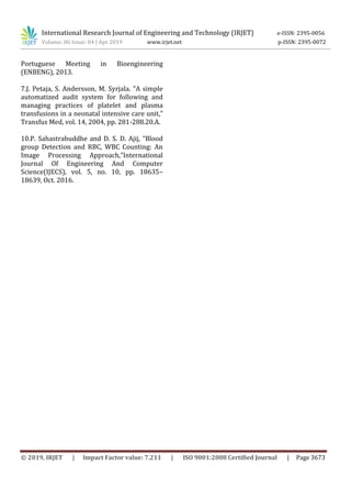 IRJET- Automated Blood Group Recognition System using Image Processing ...