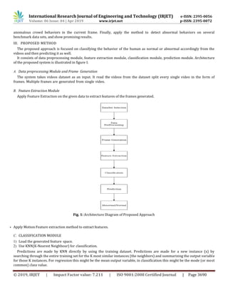 IRJET- Behavior Analysis from Videos using Motion based Feature Extraction | PDF