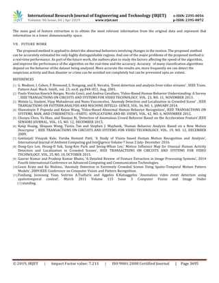 IRJET- Behavior Analysis from Videos using Motion based Feature Extraction | PDF