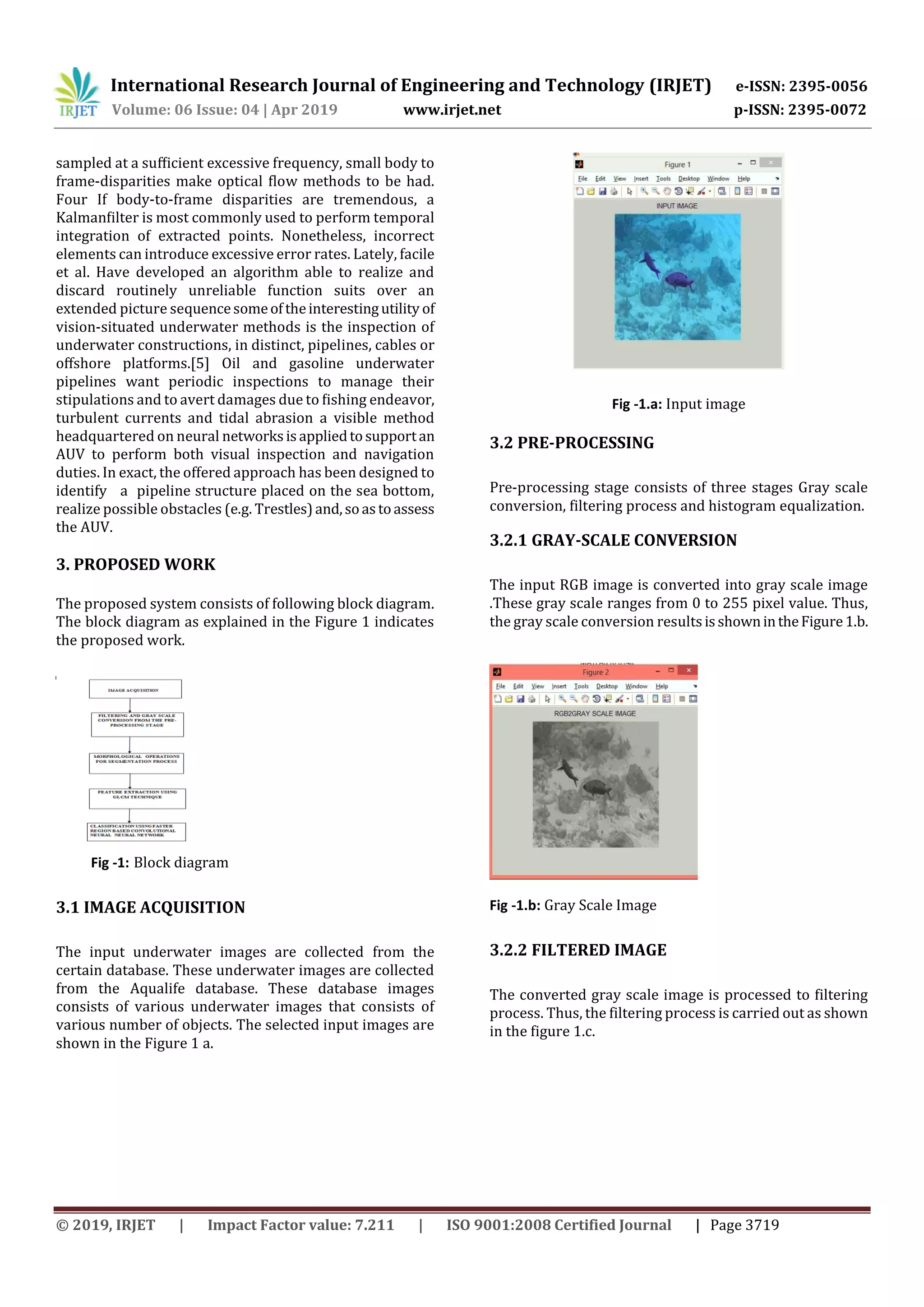 Irjet Object Detection In Underwater Images Using Faster Region Based