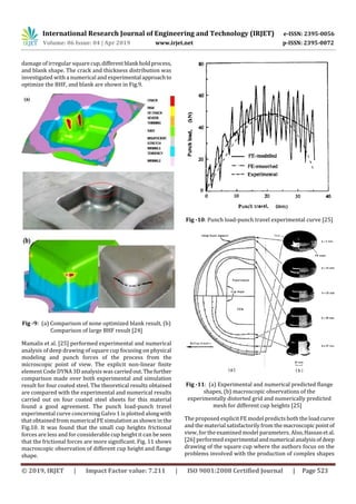 IRJET- A Review on different Approaches for Deep Drawing of Square Cup | PDF