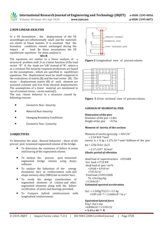 IRJET- Analysis of Precast Post Tensioned Segmental Bridge Column using Ansys | PDF