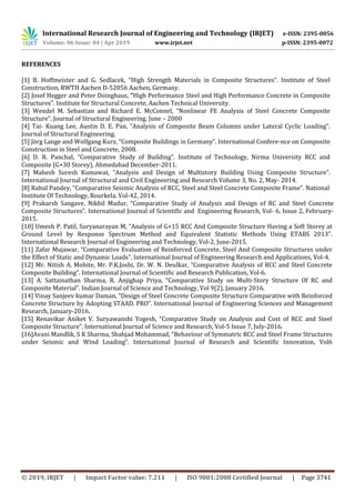 IRJET- A Review on Comparative Study on the Seismic Behaviour of RCC and Composite Structures | PDF