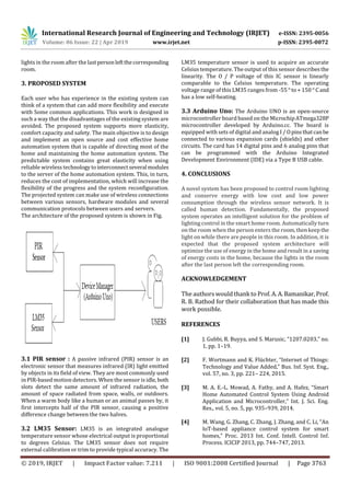 IRJET- Home Automation System using IoT | PDF