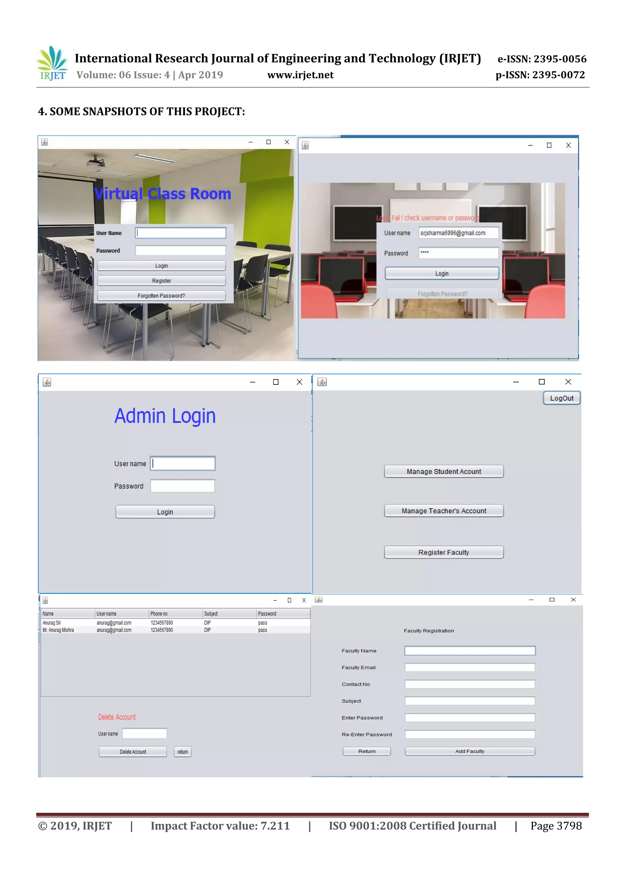 IRJET- Virtual Classroom | PDF