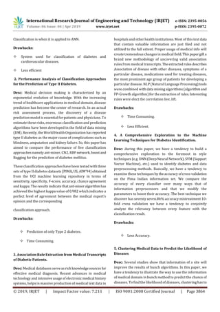 IRJET- Predicting Diabetes Disease using Effective Classification ...