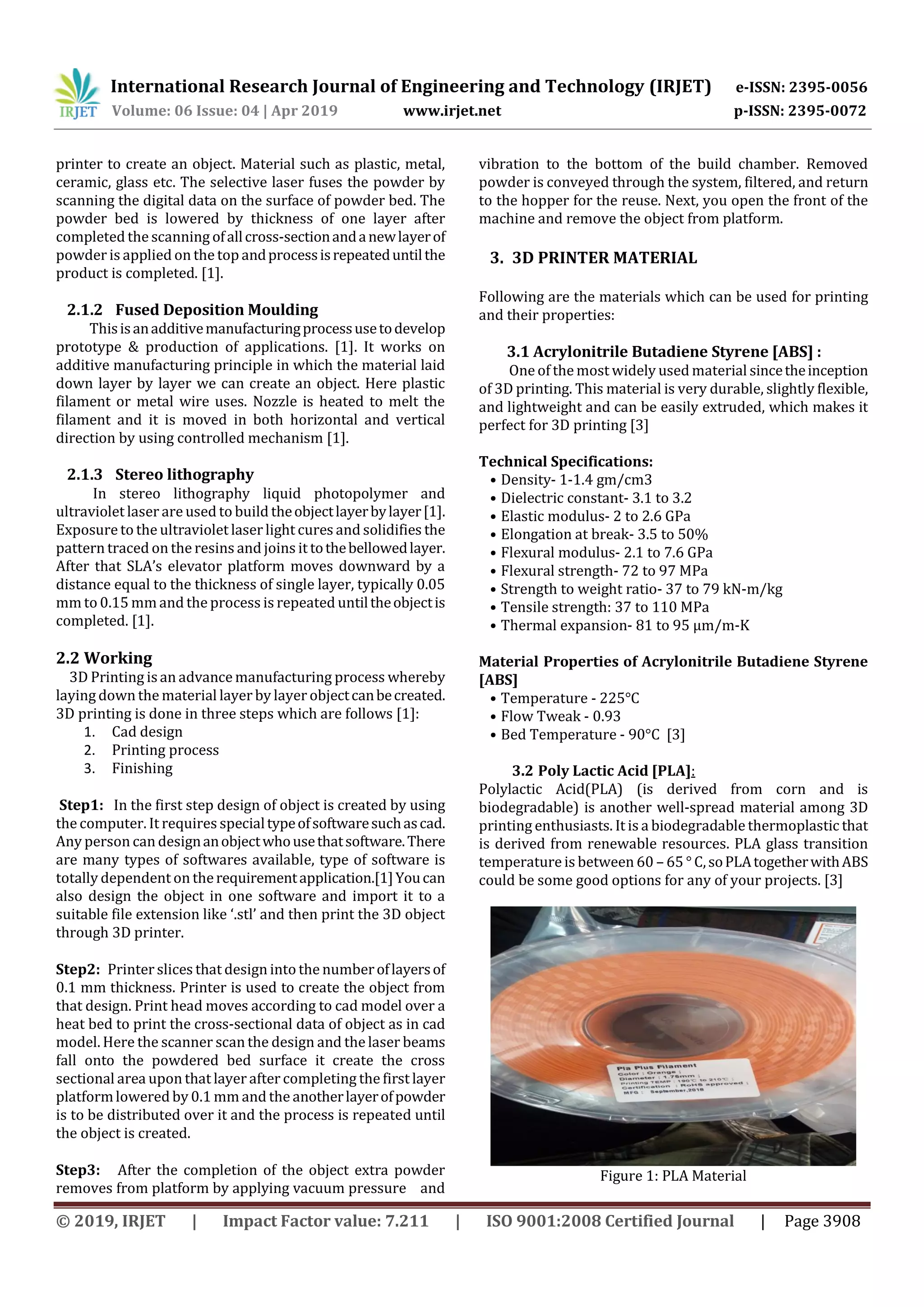 IRJET- Review on Low Cost 3D Printing | PDF | 3-D Graphics | Computer Software and Applications
