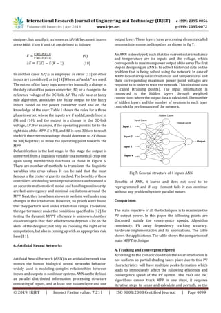 IRJET- Prominent MPPT Techniques for PV Cell | PDF