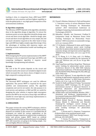 IRJET- Prominent MPPT Techniques for PV Cell | PDF