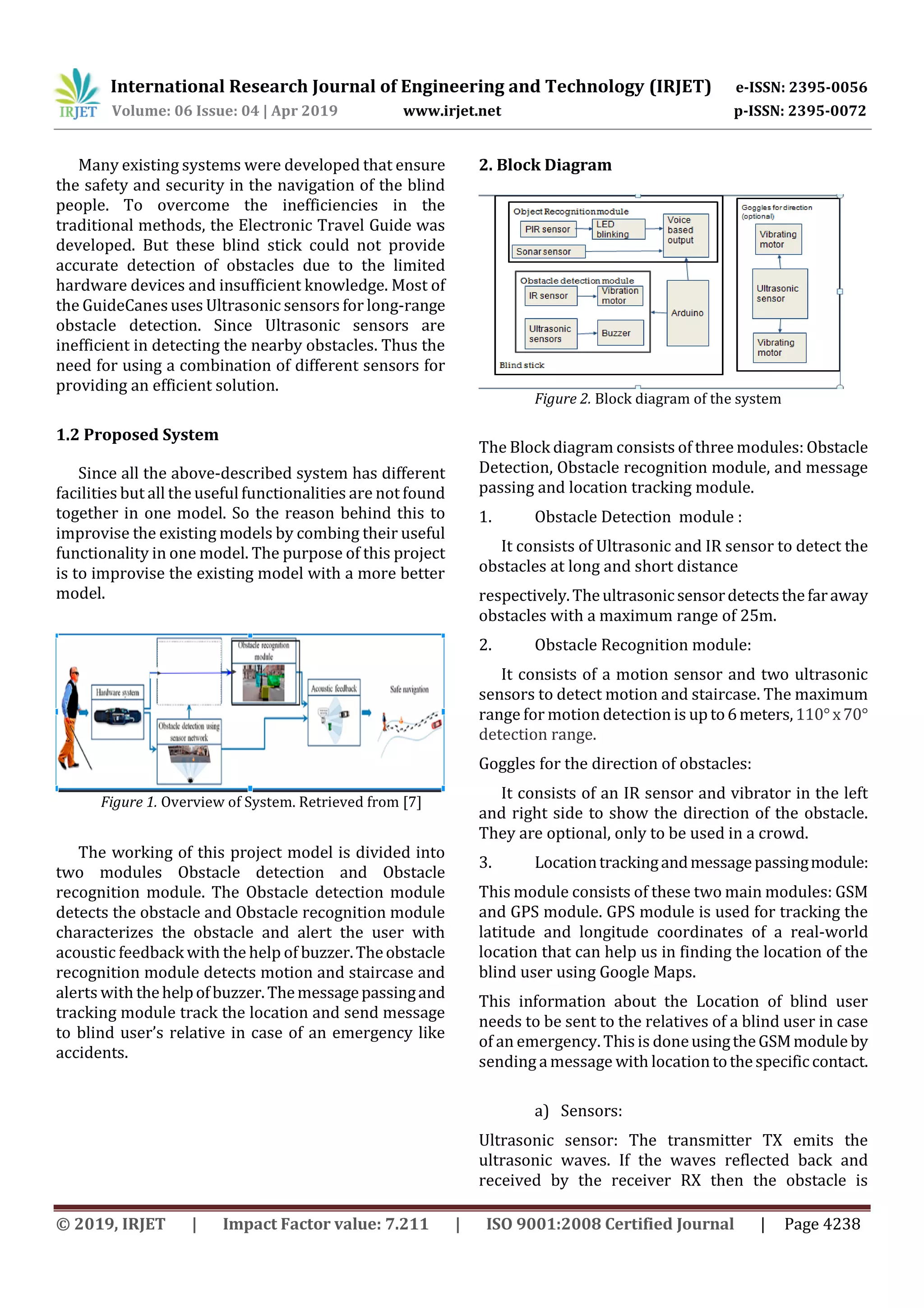 IRJET- Bemythirdeye- A Smart Electronic Blind Stick with Goggles | PDF | Computer Peripherals ...