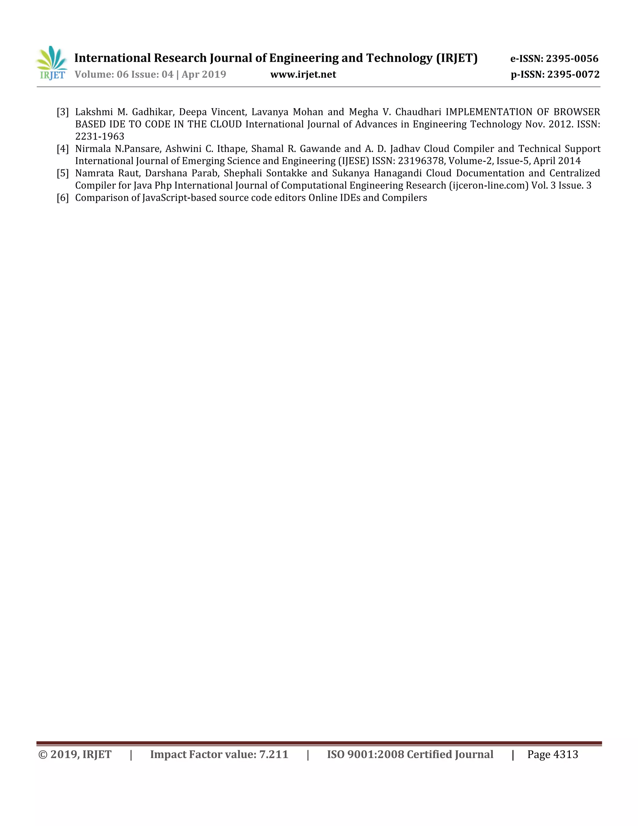 IRJET- Online Programming Environment | PDF